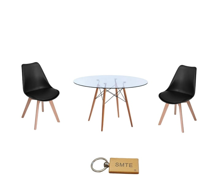 Someones In A Makro Modern Wooden Table With 2 X Frankfurt Chairs