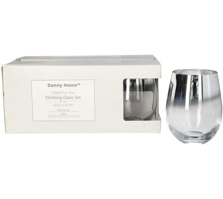 DH (Pack of 6) CB15-05 Water/Juice Glass Set (550 ml, Glass, Clear ...