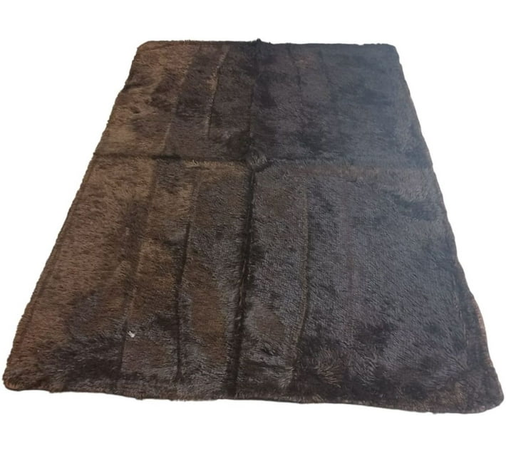 SMTE Brown Polyester Area Rug (150 cm, X 200 cm, Rectangle) | Makro