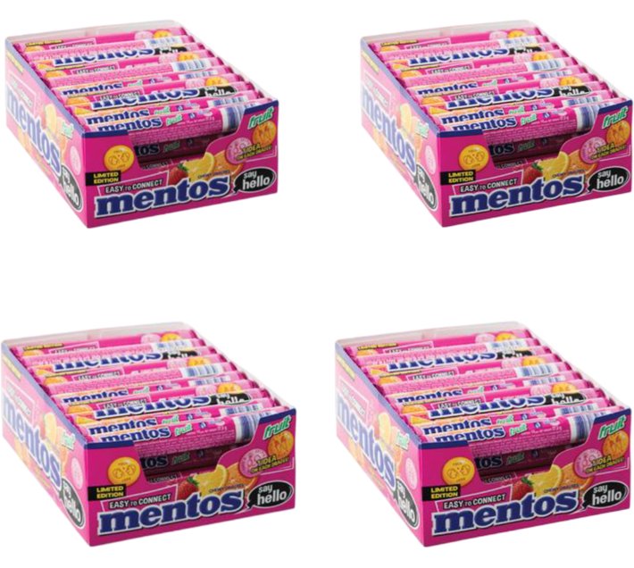 Mentos Sweet candy cl mentos fruit roll (th) Box (160 x 40 g) | Makro