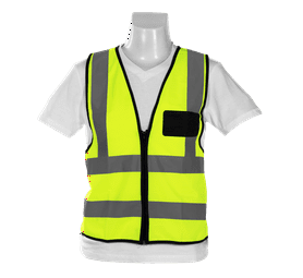 Pioneer Reflective Vest with Zip and ID Pouch Orange X Large Builders ...