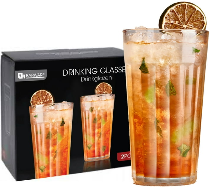 Eco Lifestyle (Pack of 2) CC7001760 Cocktail Glass Set (350 ml, Glass ...