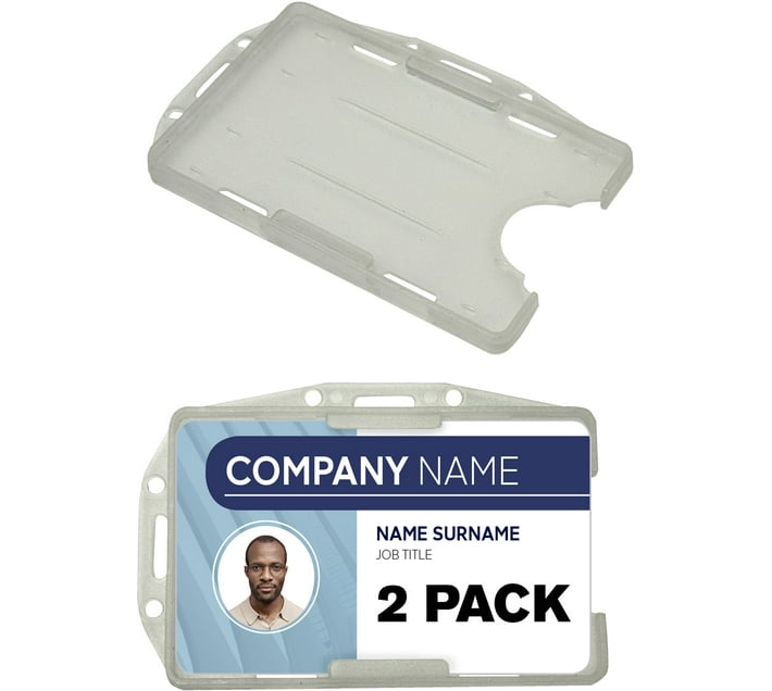 Molin Double Sided Card Holder 2 Pack Card Holder (2, Grey) | Makro