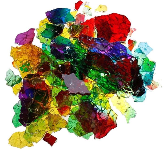 The Good Sport Craft Mosaic Colourful Ice Crack Fragments Glass ...