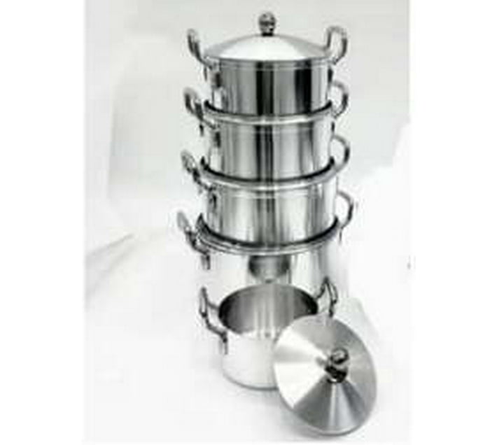 SE BCL00015 Non-Stick Coated Stainless Steel Cookware Set (10 - Piece ...
