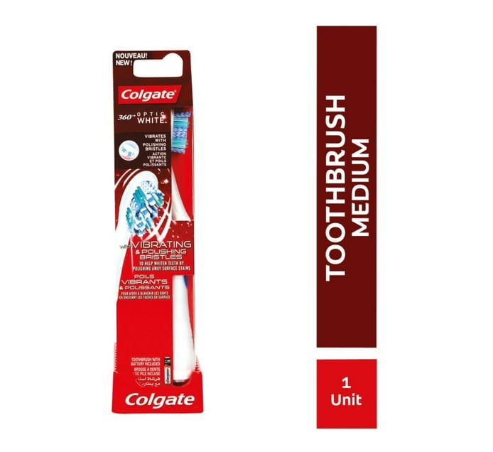 Buy Colgate 360 Optic White Sonic Power Medium Toothbrush in Bulk ...