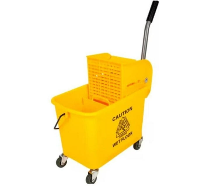 Sanitize 20L Mop Wringer with Bucket & Divider - Yellow Home Bucket ...