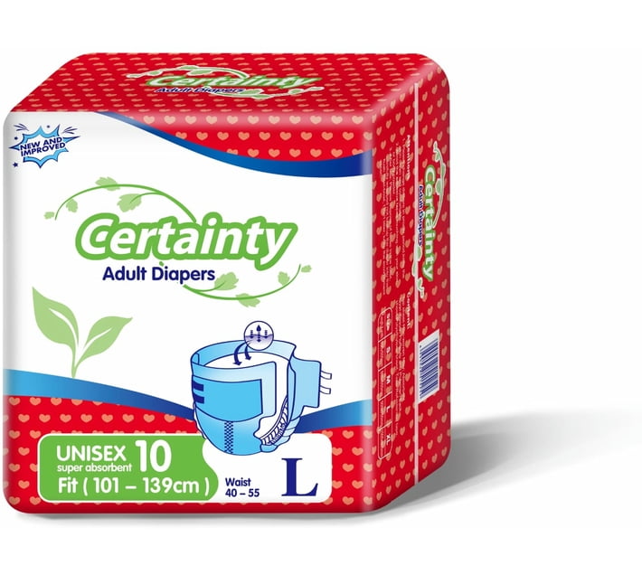 Buy Certainty Adult Diaper Adult Diapers - L (10 Pieces) in Bulk ...