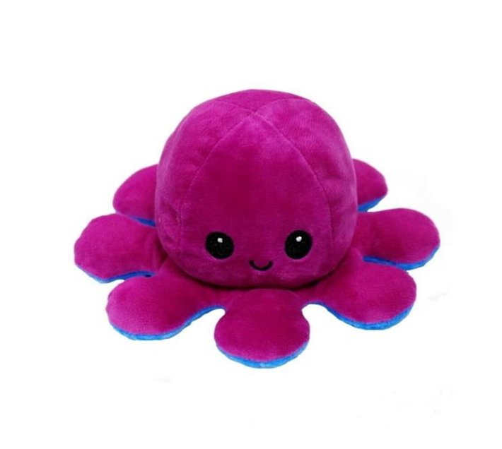 Someone’s in a Makro Reversible Octopus Mood Plush - Purple & Blue Mood