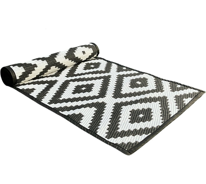 Rug It Up Black Polypropylene Runner (200 cm, X 60 cm, Rectangle) | Makro