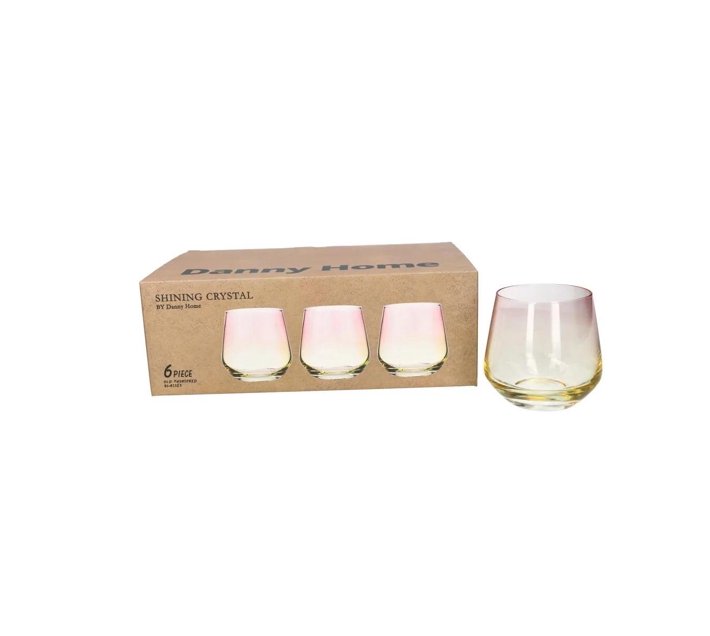 Someone’s in a Makro Crystal Short Rocks Tumbler Glasses Set 6pcs Mood