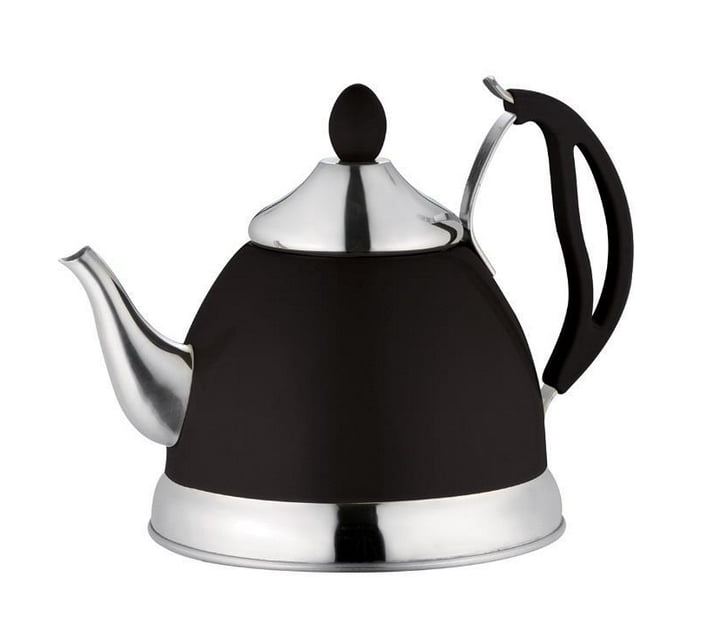Someone’s in a Makro Teapot 1.5ltr Stainless Steel with Infuser - Black ...