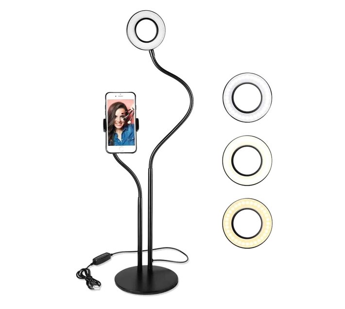 Killer Deals 2in1 Selfie Ring Light Stand Phone Holder Makro