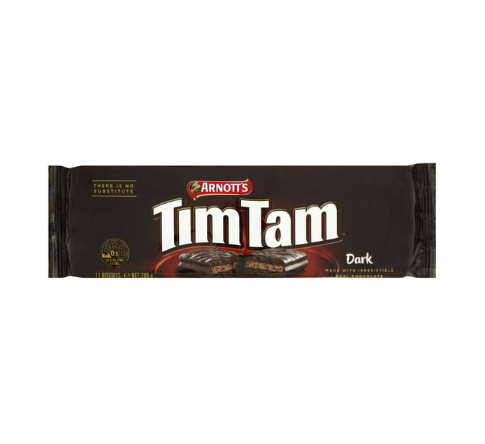 Buy Arnotts Tim Tam Biscuits Dark Chocolate (1 x 200g) in Bulk | Makro ...