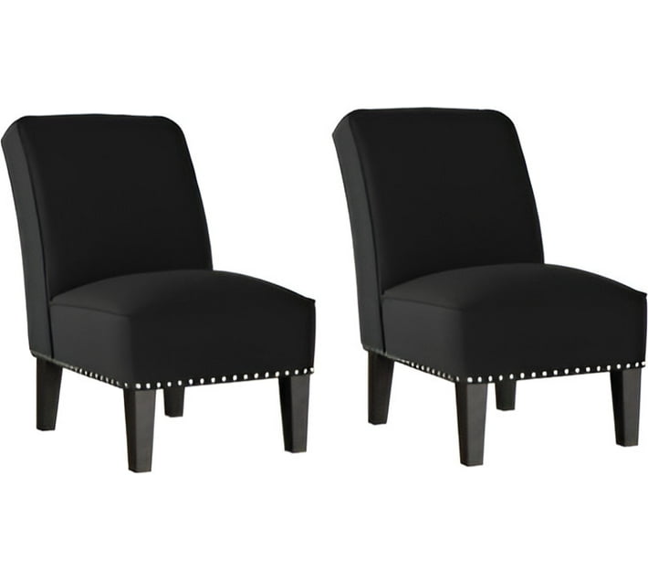 Penna furniture Fabric Dining Chair (Set of 1, Finish Colour - Black ...