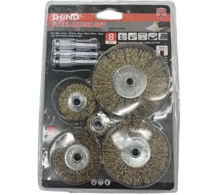 Shind SD-94944 Continuous End Crimped Wire Brush (Pack of 8) | Makro