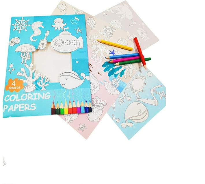 Creative Painting Coloring paper 4 pics Do-it-yourself Kits Art and ...