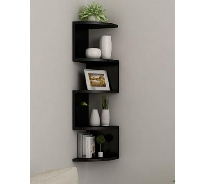 INV 958 Wooden Rack Shelf For Living Room & Bedroom (Number of Shelves ...