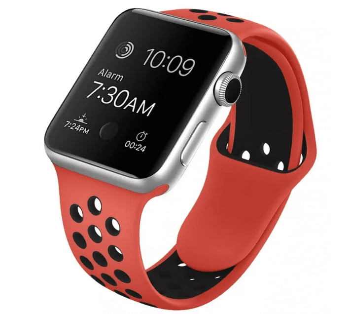 Someone’s in a Makro Dual Color Silicone band For Apple Watch Strap 38 ...