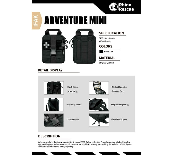 Rhino Rescue First Aid Survival Kit First Aid Kit (Sports and Fitness ...