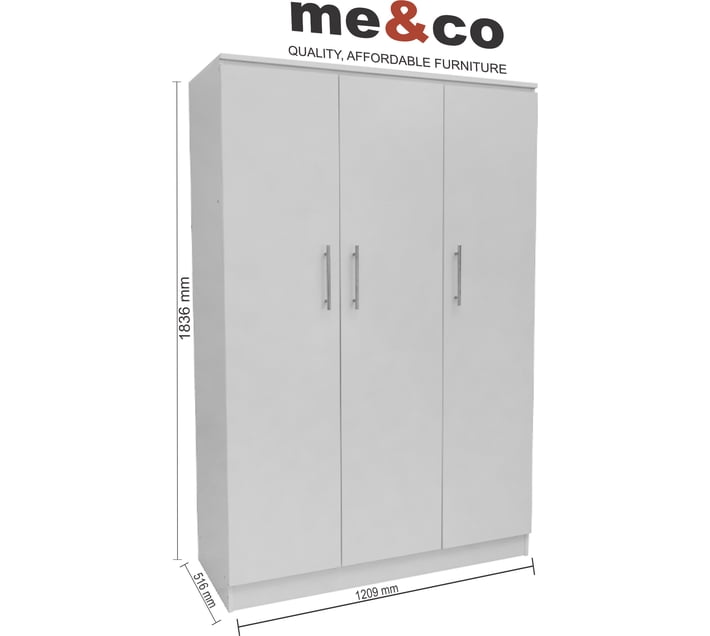 me&co Suitable For Bedroom, Storage Wardrobe Closet (Finish Colour ...