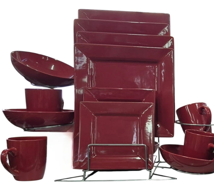 16 Piece Dinner Set Pack of 16 Porcelain R16 Dinner Set (Microwave Safe ...