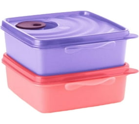 Tupperware Crystal Wave Snack Box Set - 800ml - Pack of 2 2 Containers ...
