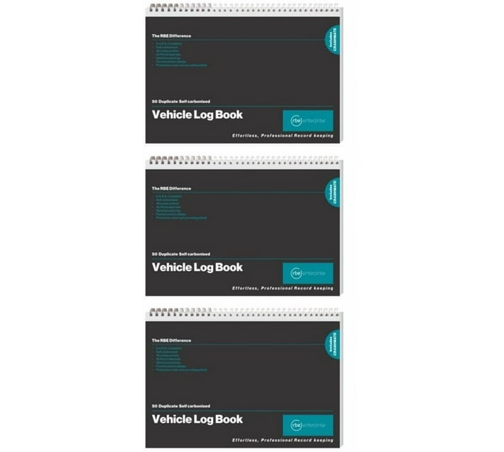 RBE F0584-3 Motor Vehicle Log Duplicate Book 3's (1 Sets) | Makro