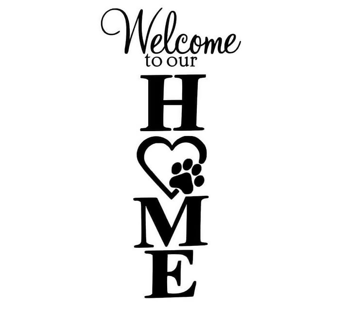 Someone’s in a Makro Welcome Home Sticker Black Vinyl Animals Wall Art Mood