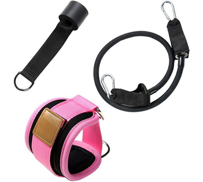 Buy HOME GYM 3 Piece Latex Yoga Rubber Loop Tube Yoga Pull Rope Set ...