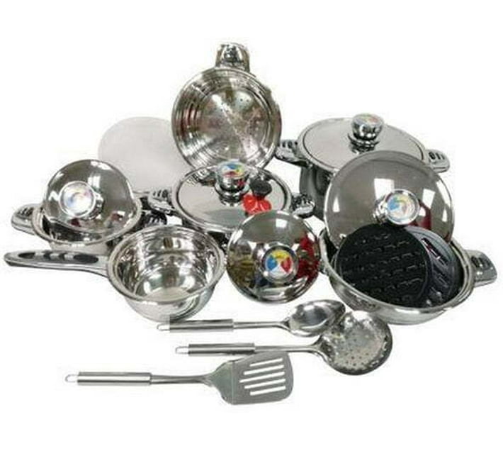 SMTE 19-CS Stainless Steel Cookware Set (19 - Piece) | Makro