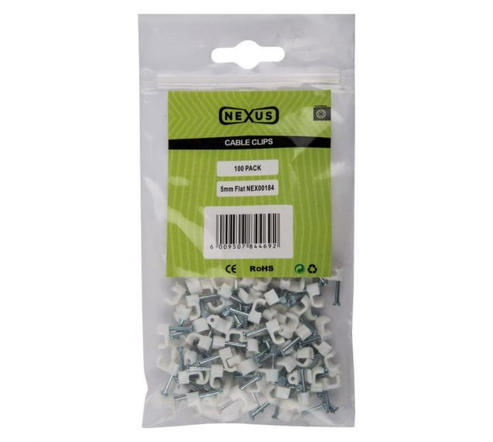 Someone’s in a Makro Selectrix - Cable Clips Flat 5Mm 100Pack - 12 Pack ...