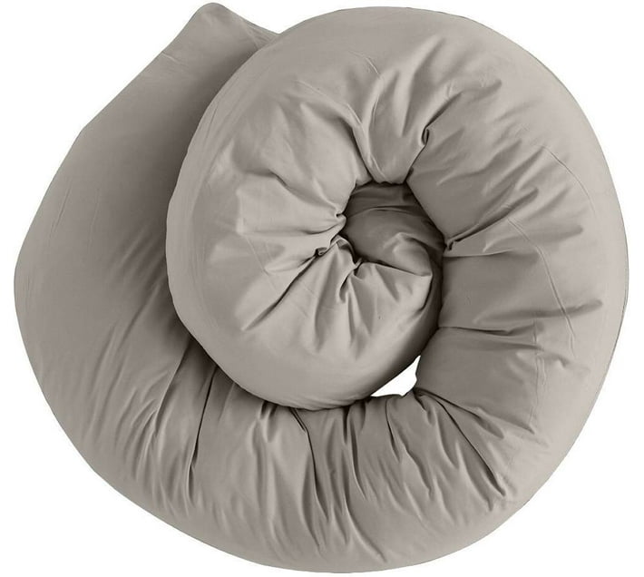 Snuggletime Cotton Solid Pregnancy Pillow Pack of 1 (Brown) | Makro