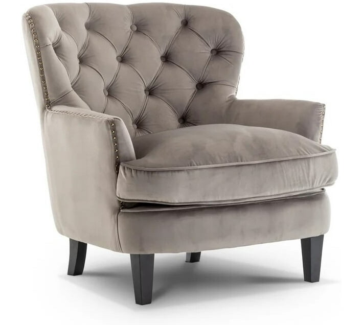 AK Nova Accent Armchair NA 1 Seater Sofa (Finish Colour - LIGHT GREY ...