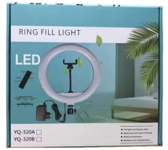 Generic 14" Ring Light LED Ring Light (Black, White, Pack of 1) | Makro