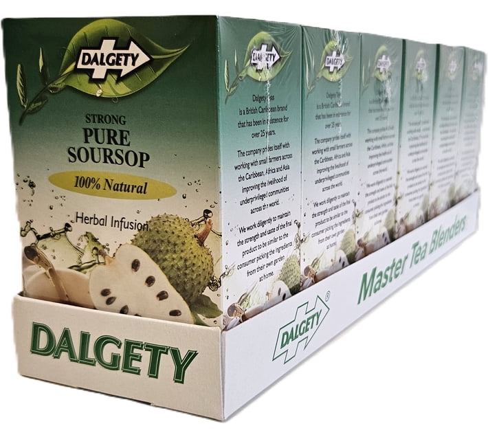 Dalgety Teas Dalgety Pure Soursop 6 pack Herbal Infusion Tea Pack (6 x ...