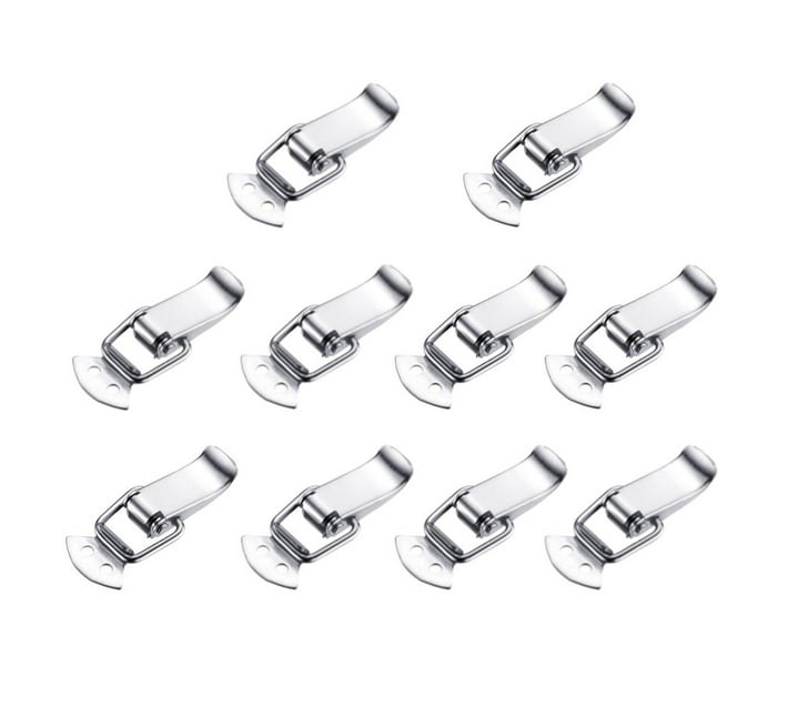 Home Tool DIY Security Toggle Locking Latch Set Of 10 (7.5cm) - Silver ...