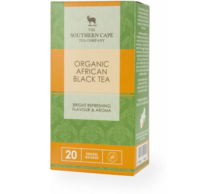 Southern Cape Tea Company Organic African Black Tea 20's Box (1 x 12's ...