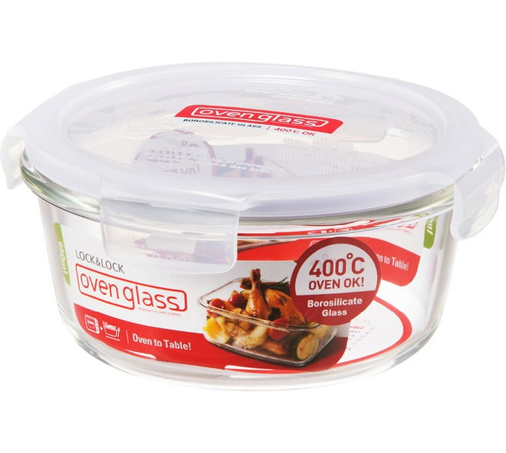 LocknLock Glass Grocery Container - 650 ml (White) | Makro