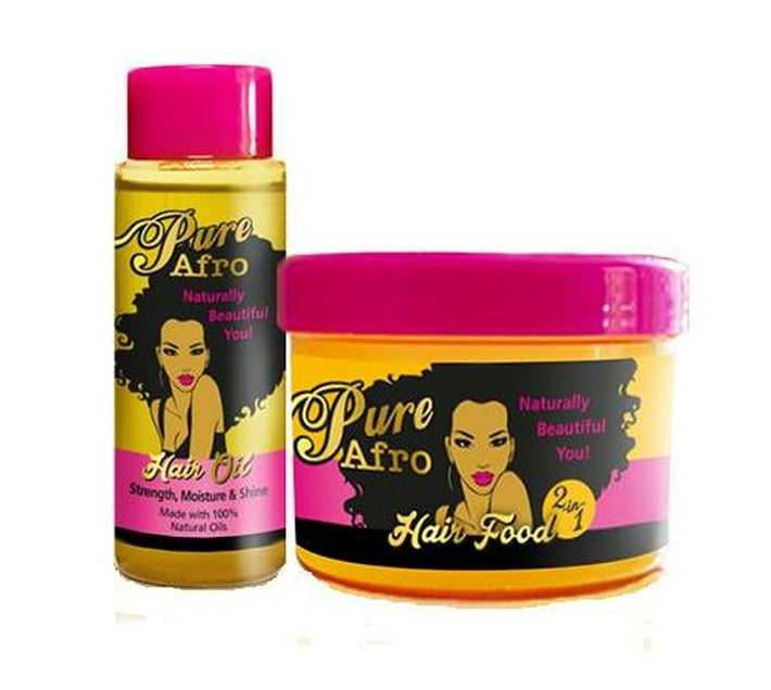 Someone’s in a Makro Pure Afro Hair Combo – Hair Oil & Hair Food Mood