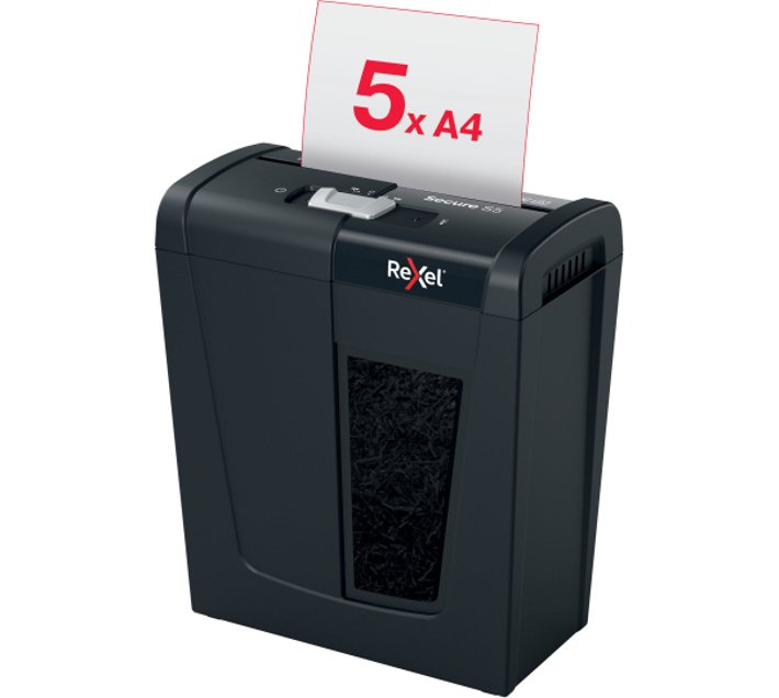 Rexel Secure S5 P2 Strip Cut Paper Shredder Corner Paper Cutter (Set Of ...