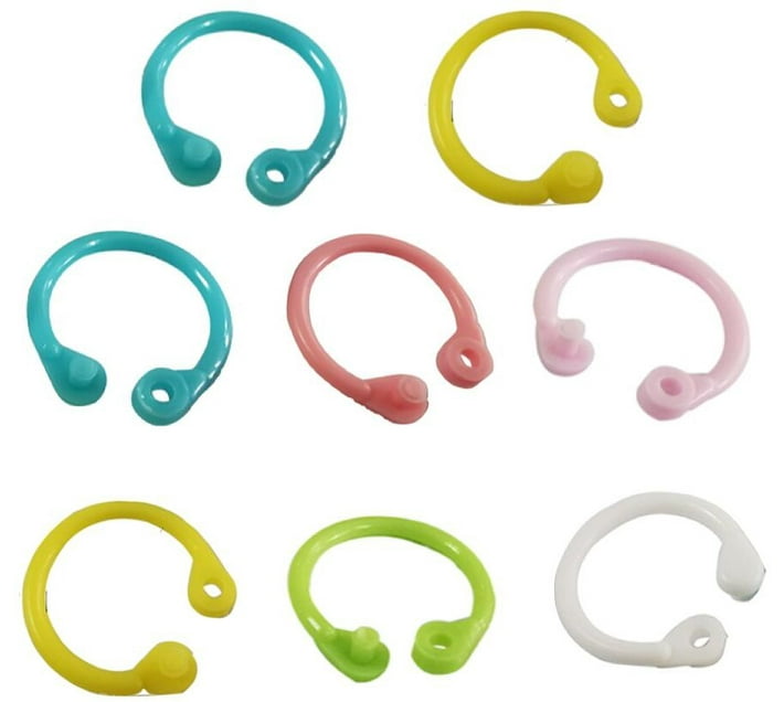 The Good Sport Craft Stationery Plastic Paper Book Binder Rings Set of ...