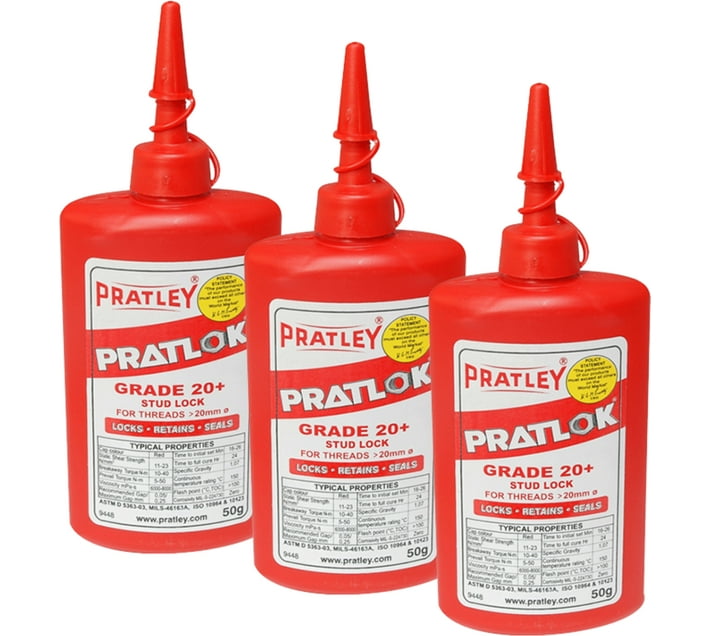 Pratley Pratlok Grade 20+ 3pk Adhesive (50 g) | Makro