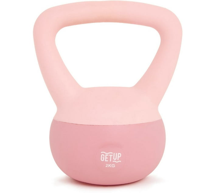 HOME GYM Zen Soft Kettlebell - Baby Blue - 8.0 kg PINK Kettlebell (2 kg ...