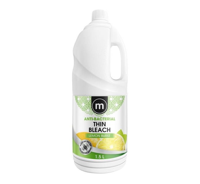 Buy M Thin Bleach Lemon (9 x 1.5l) in Bulk | Makro Business