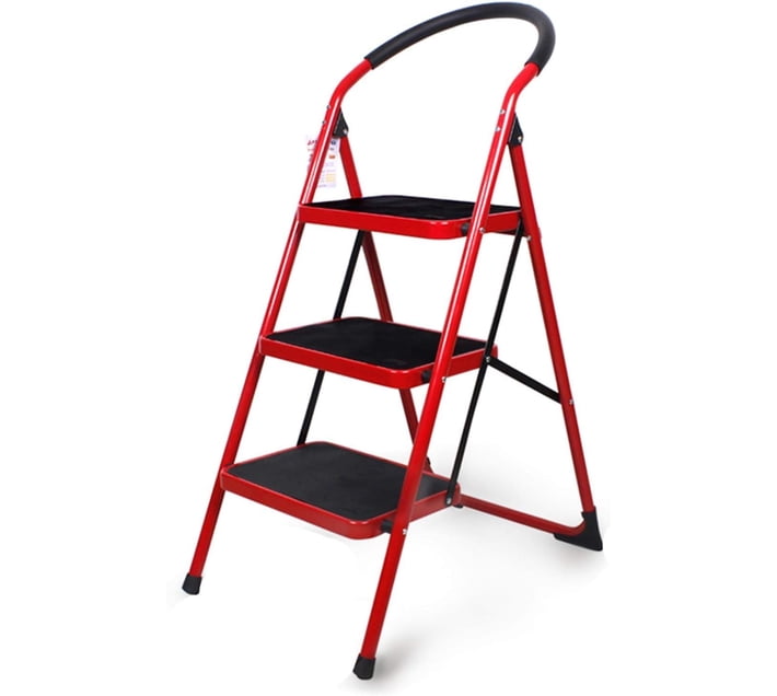 Buy shewa 3Step Steel Ladder (With Platform, Hand Rail) in Bulk | Makro ...