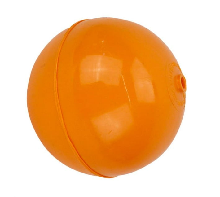 Someone’s in a Makro Bsp Float Valve Ball - 110Mm - Plastic - Orange ...