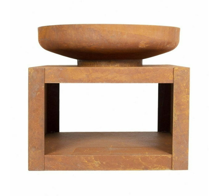 La Hacienda Square Shaped Fire Pit (Orange) | Makro