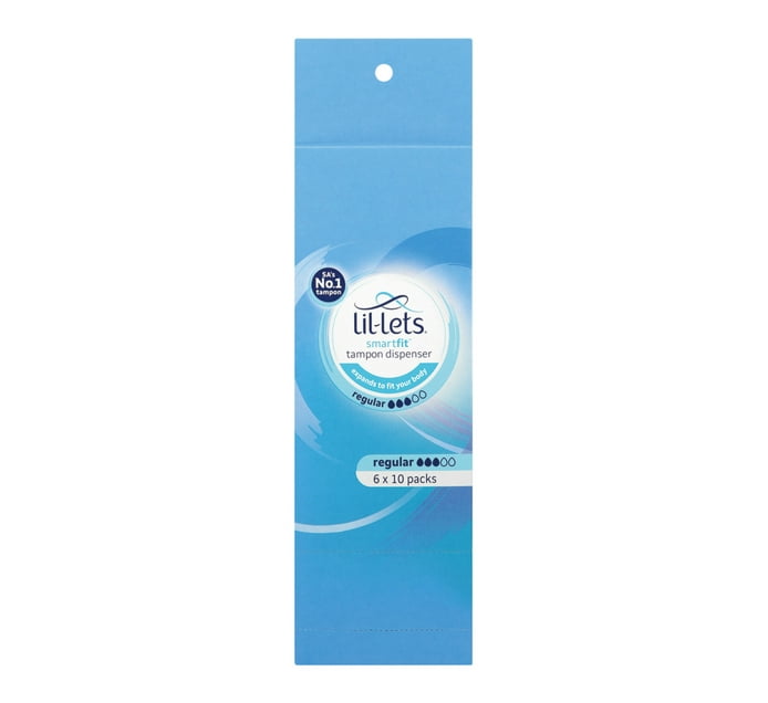 Lil-lets Tampons Dispenser Regular (6 x 10's) | Makro