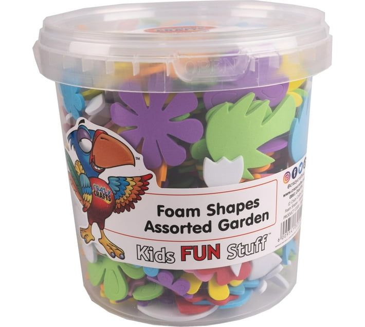 Crazy Crafts shapes - bulk assorted foam garden shapes Do-it-yourself ...